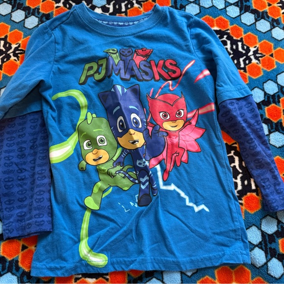 Disney | Shirts & Tops | Disney Pj Masks Cotton Long Sleeve Tee Boys ...
